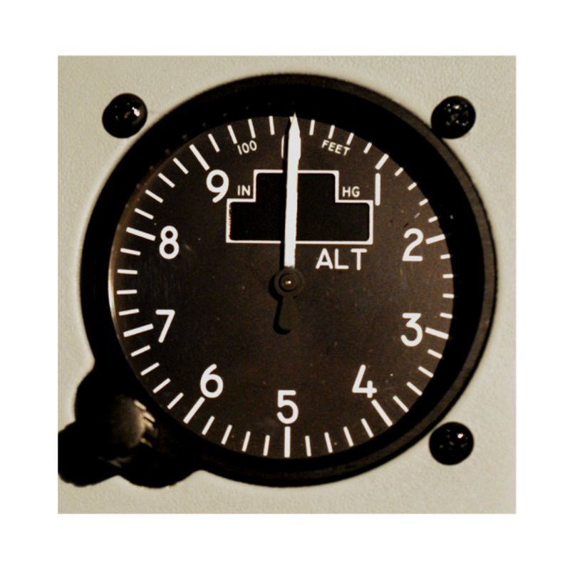 Altimeter sigle pointer with OLED STD Type 1: simsystems GmbH